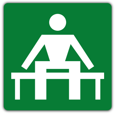 Waiting Place Safety Sign - Waiting Area Signs - Full Size PNG Clipart ...