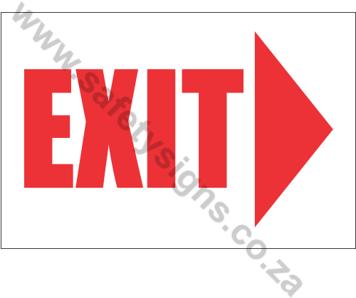 Exit Right Safety Sign - Safety Signage Go - (499x499) Png Clipart Download