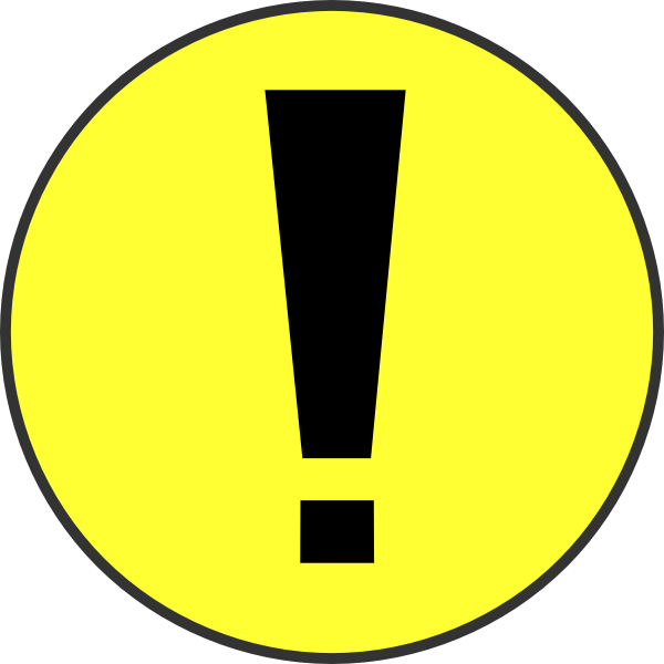 Warning Clip Art At Clker - Semn De Incepator Auto - (600x600) Png ...