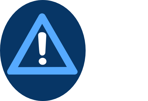 Light Blue Caution Clip Art - Portable Network Graphics - (600x412) Png ...