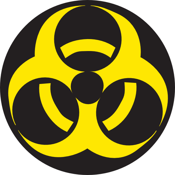 Biohazard Clipart Apocalypse - Biohazard Symbol Png - (600x600) Png ...