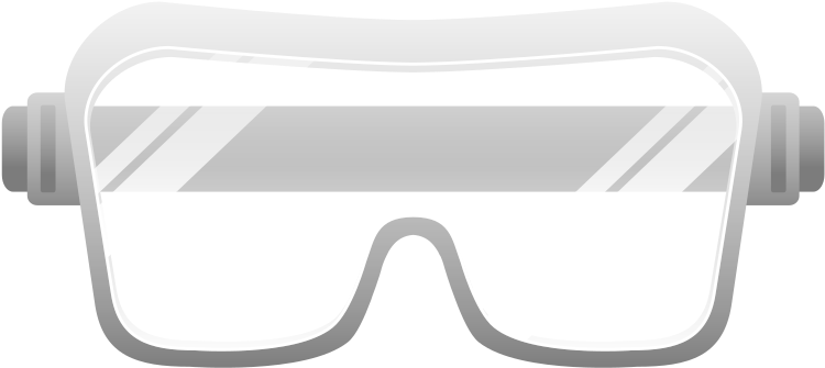 Safety Glasses Reminder Clipart - Science Lab Safety Equipment ...