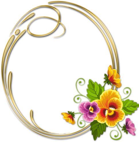 5 - Circulo Com Flores Em Png - Full Size PNG Clipart Images Download