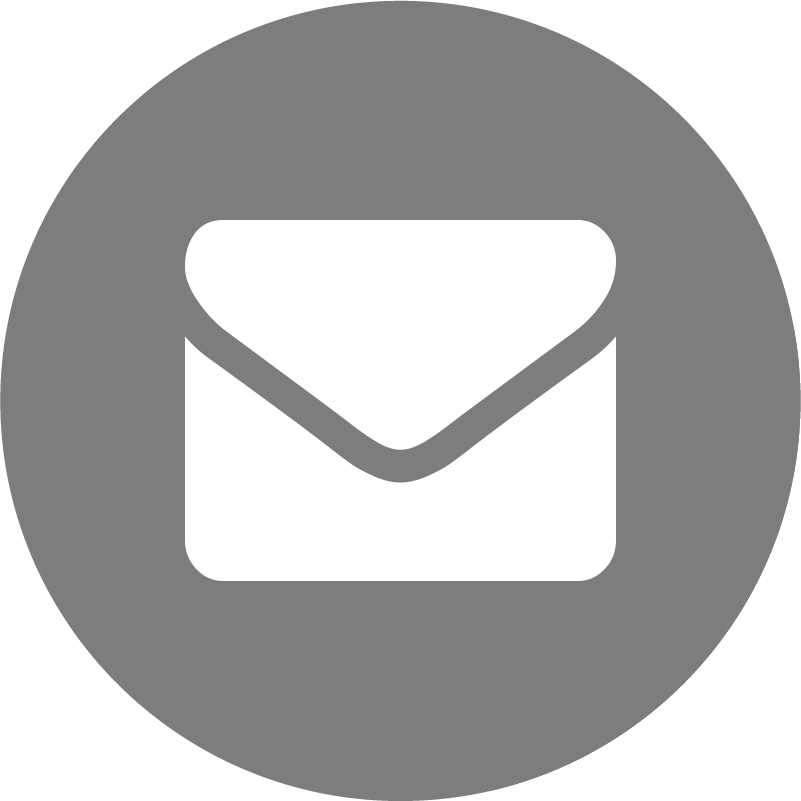 Email Button - Grey Email Icon Png - (801x801) Png Clipart Download
