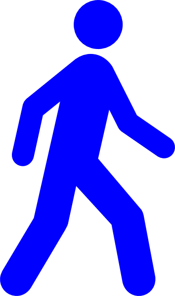 Walking Man Blue Png, Svg Clip Art For Web - Walking Icon Png ...