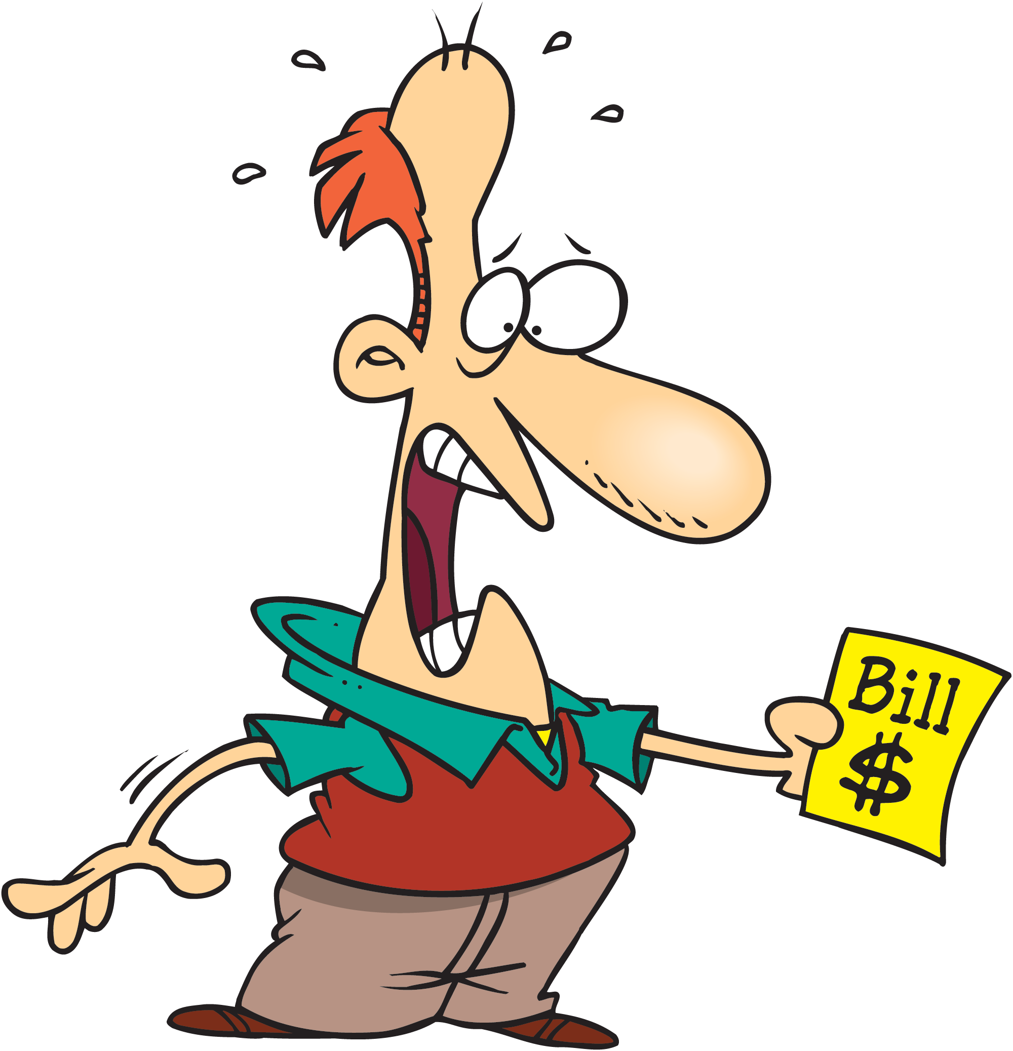 Sticker Shock Cartoon - Full Size PNG Clipart Images Download