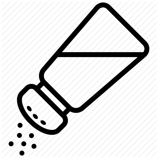 Salt Shaker Line Drawing - (512x512) Png Clipart Download
