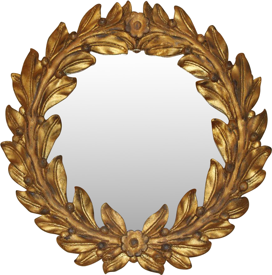 Mirror Clipart Round - Mirror - (875x875) Png Clipart Download
