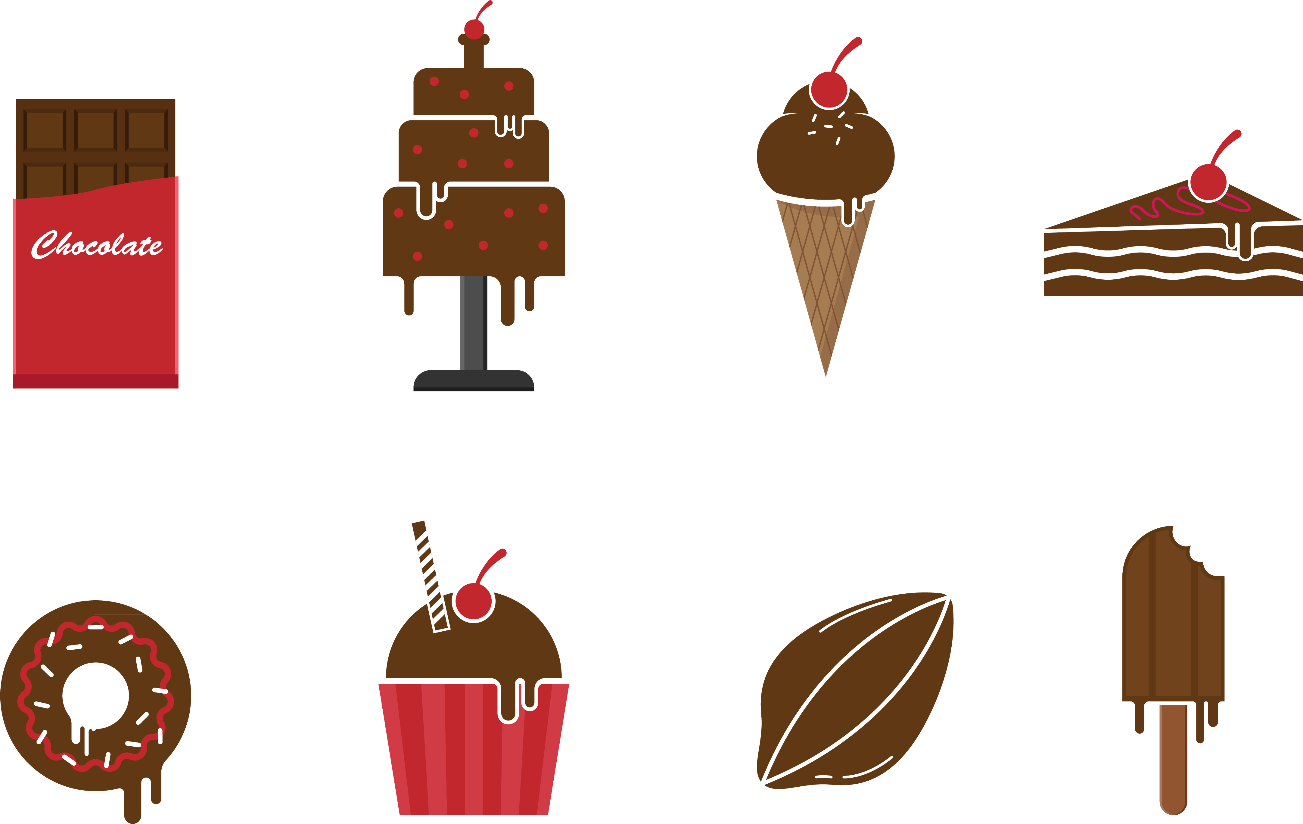 Elemental Clipart Ice Cream - Chocolate - (4327x2752) Png Clipart Download
