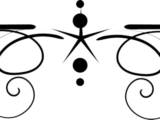 Decorative Line Black Clipart Underline - Decorative Line Black Png ...