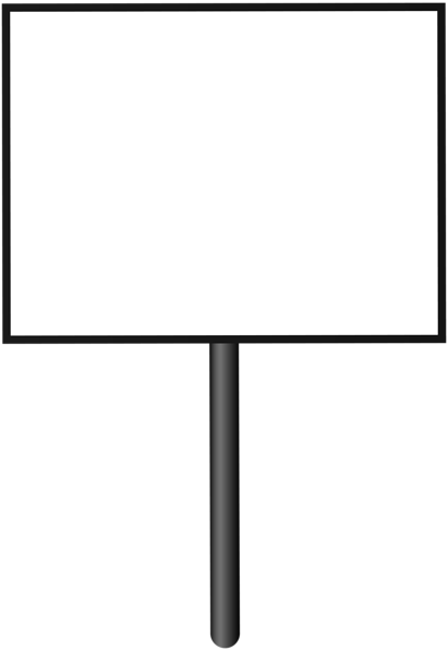 Blank Sign Board Transparent Image - Blank Sign Transparent - Full Size ...