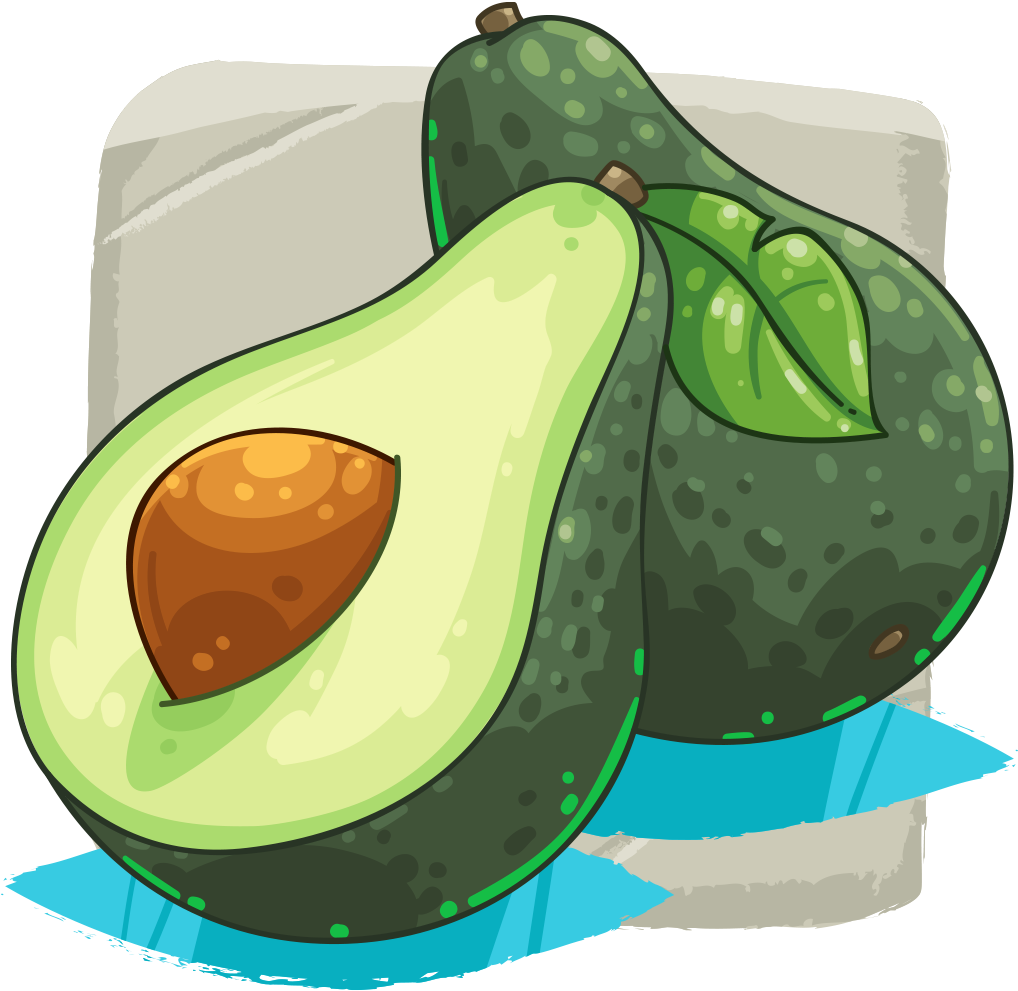 Avocado - Card Game - (1024x1024) Png Clipart Download