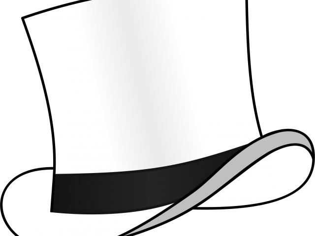 Drawn Top Hat Outline - Clip Art White Top Hat - (640x480) Png Clipart ...