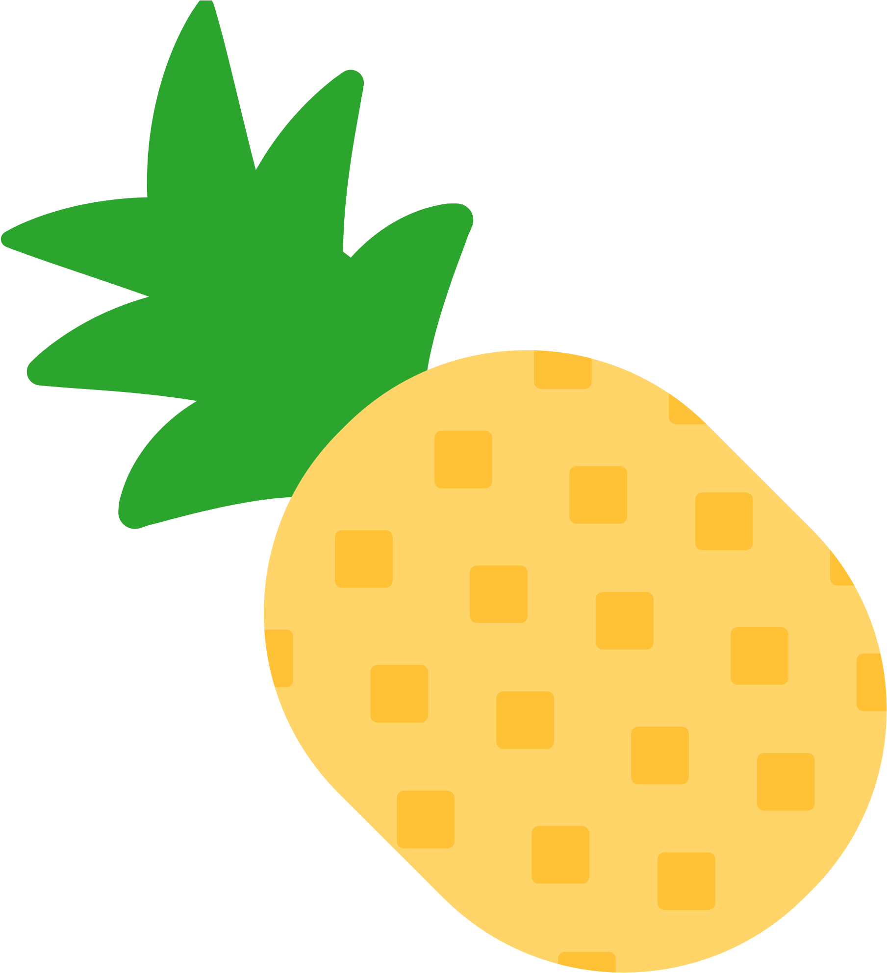 Emoji Clipart Pineapple - Pineapple Emoji Transparent Background ...
