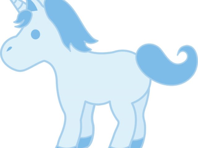 Llama Clipart Blue Unicorn - Cute Blue Unicorn Cartoon - Full Size PNG ...