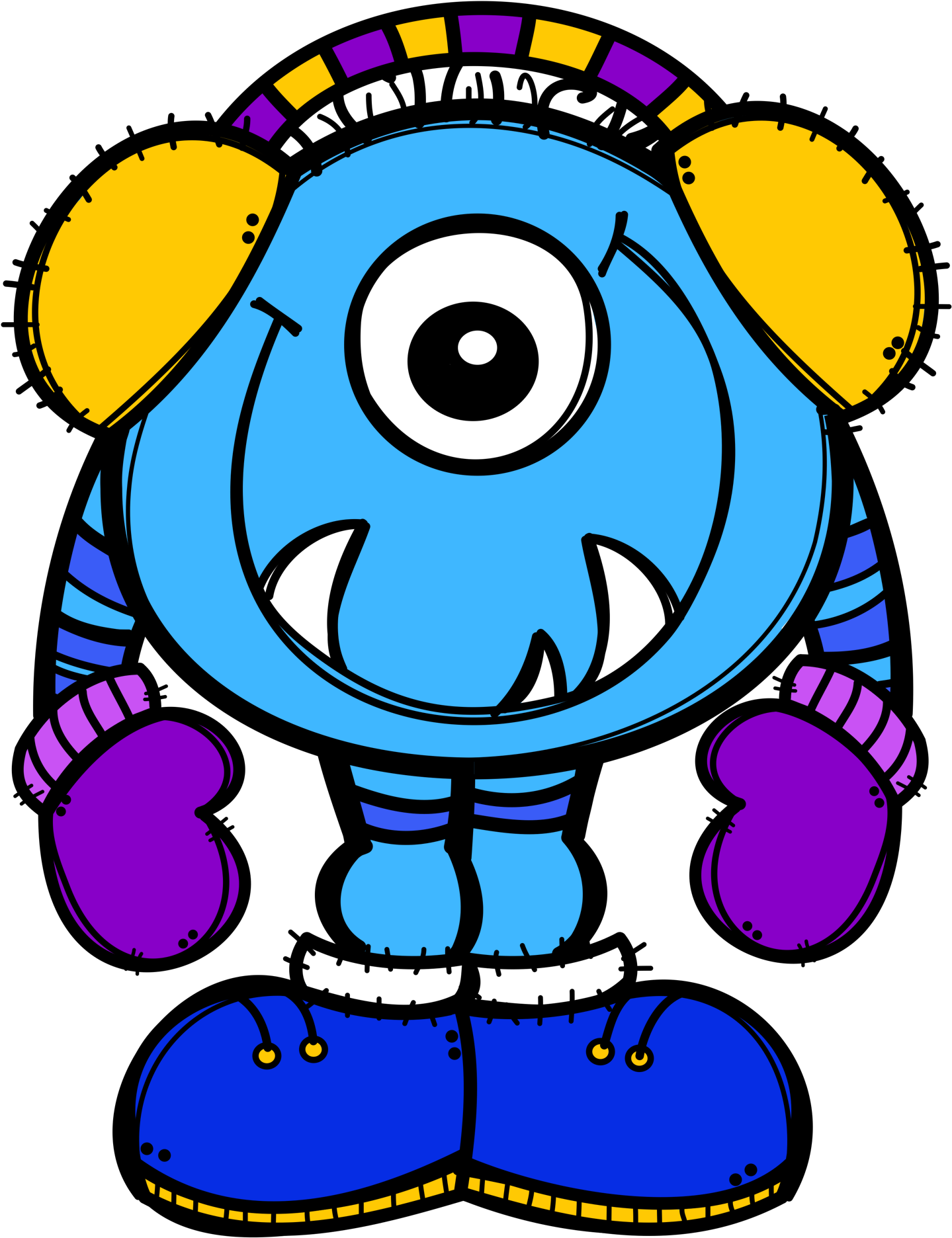 Scrapbook - Melonheadz Monster - Full Size PNG Clipart Images Download