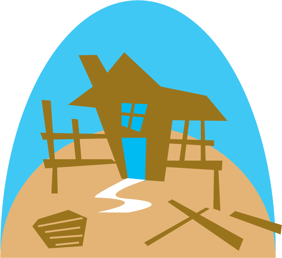 Drill Clipart Architecture Construction - Half Built House Cartoon ...