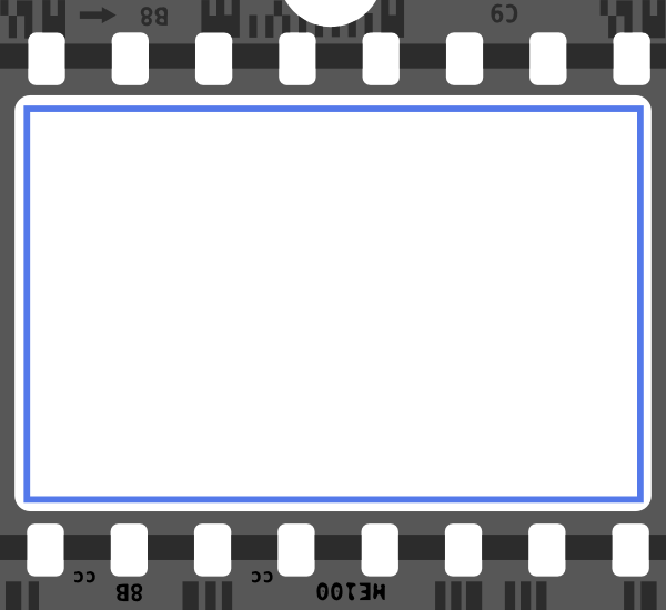 Film Strip Frame Png - (600x550) Png Clipart Download