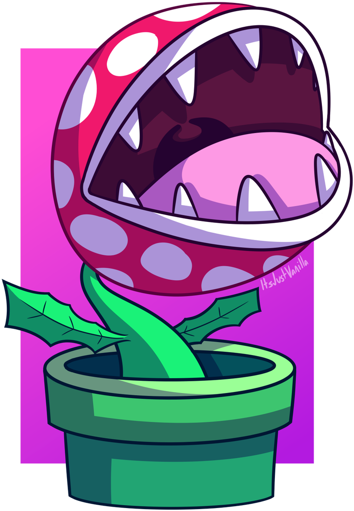 Piranha Plant By Itsjustvanilla Piranha Plant By Itsjustvanilla Full Size Png Clipart Images