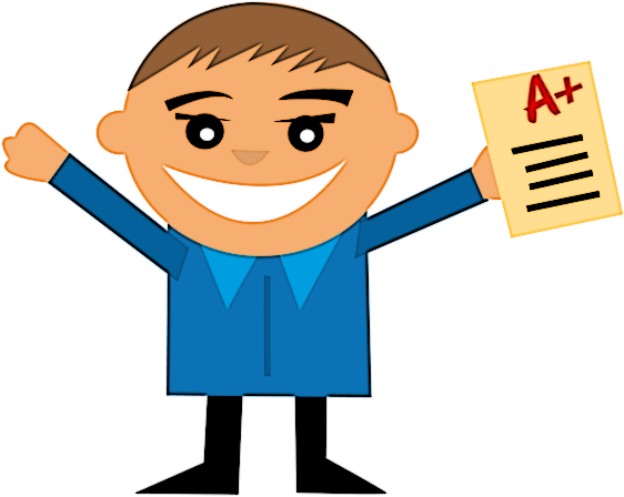 Grade Clipart - Get A Good Grade - (571x454) Png Clipart Download