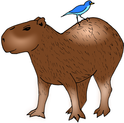 Free Capybara Clip Art - Capybara Clipart - (472x471) Png Clipart Download