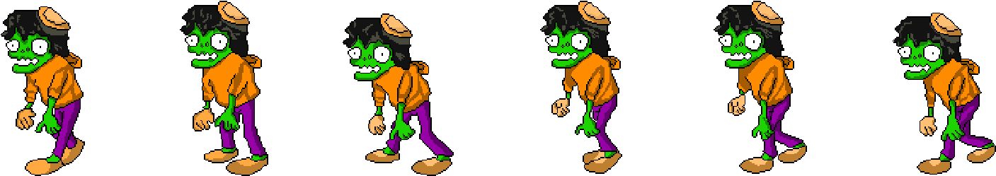 Sprite Clipart Walking - Sprite Sheet Zombie Png - Full Size PNG ...