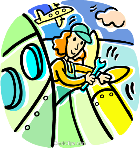 Bio Vector Mechanical Clip Free - Aircraft Mechanic Clipart - (455x480 ...