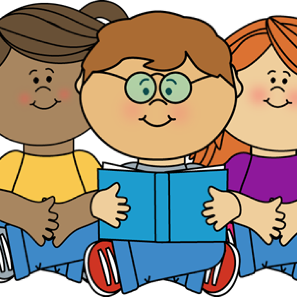 Children Reading Clipart 19 Reading Children Transparent - Children ...