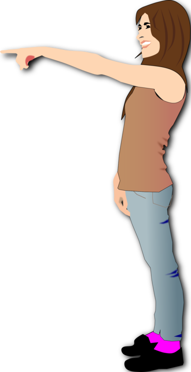 Thigh Computer Icons Cartoon Human Leg Hip - Person Pointing Clipart ...