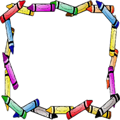 School Supplies Borders Clip Art - School Clipart Border - (400x400 ...