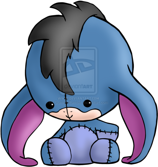 Eeyore By Gummi-zombie On Deviantart - Easy Cute Winnie The Pooh ...