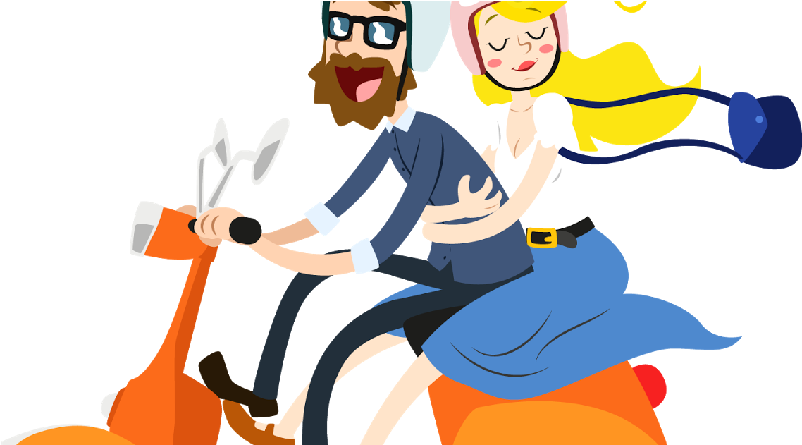 Hiker Clipart Person Lost - Gojek Cartoon - (1200x630) Png Clipart Download