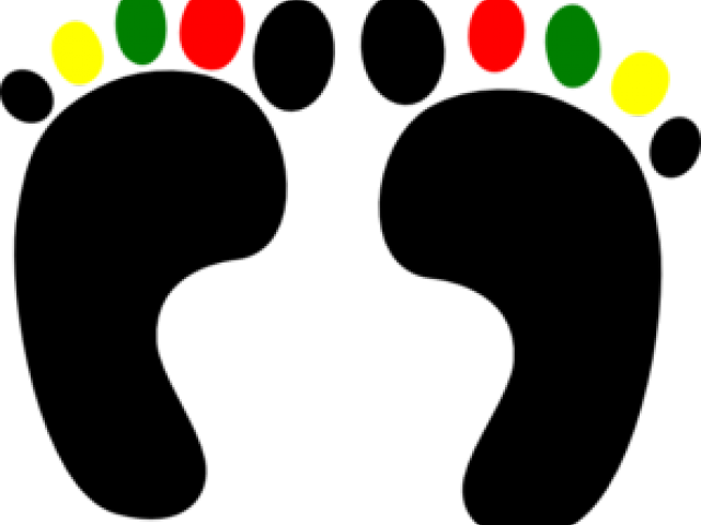 Feet Clipart Colored - Colored Footprints Png - (640x480) Png Clipart ...