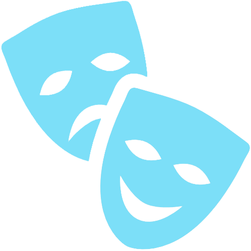 Acting & Improv Prep - Theater Masks Icon Png - Full Size PNG Clipart ...