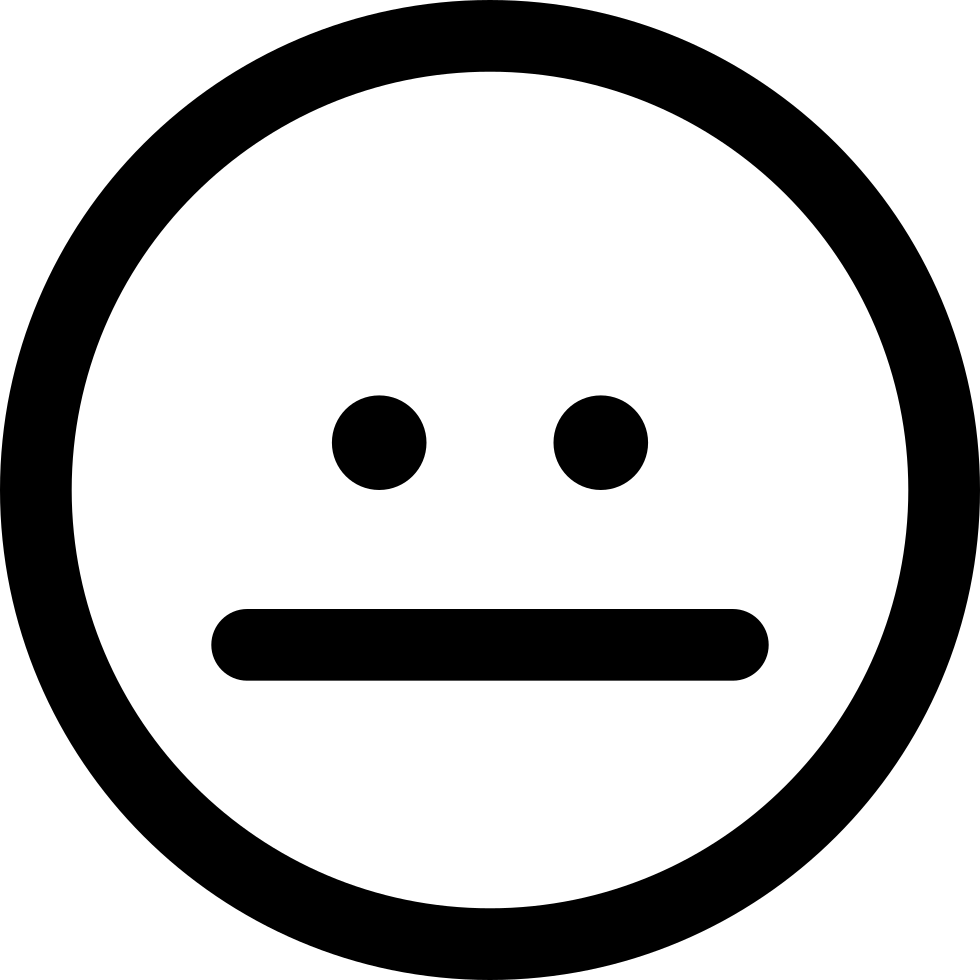 Clipart Straight Face