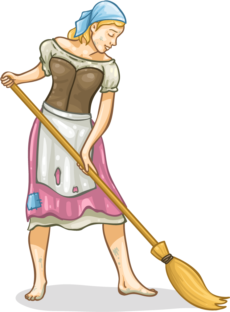 Cinderella - Cinderella Mop - (1024x1024) Png Clipart Download