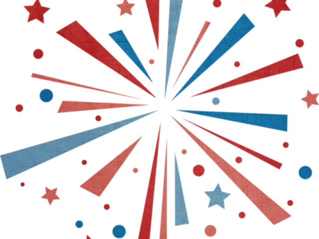 4th Of July Fireworks Clip Art - (640x480) Png Clipart Download
