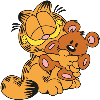 Free Garfield - Big Hug Animated Gif - (400x400) Png Clipart Download