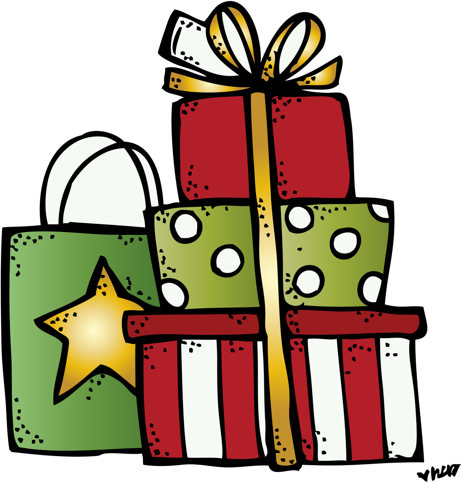 Image Result For Melonheadz Presents - Melonheadz Christmas Clipart ...