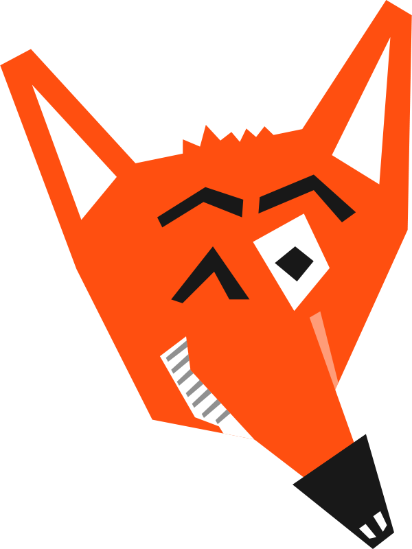 Smart Fox - (800x800) Png Clipart Download