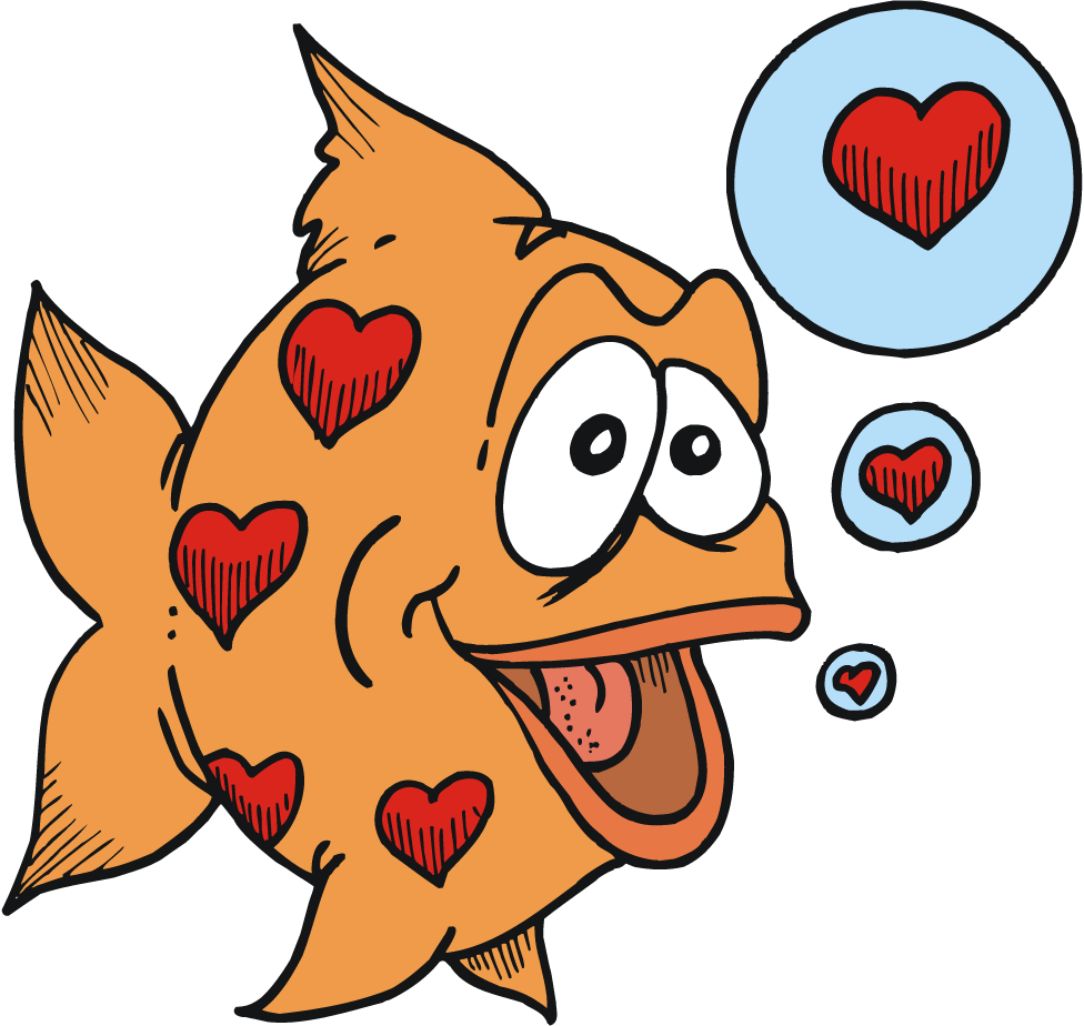 Clipart Info - Fishing Valentines - (976x924) Png Clipart Download