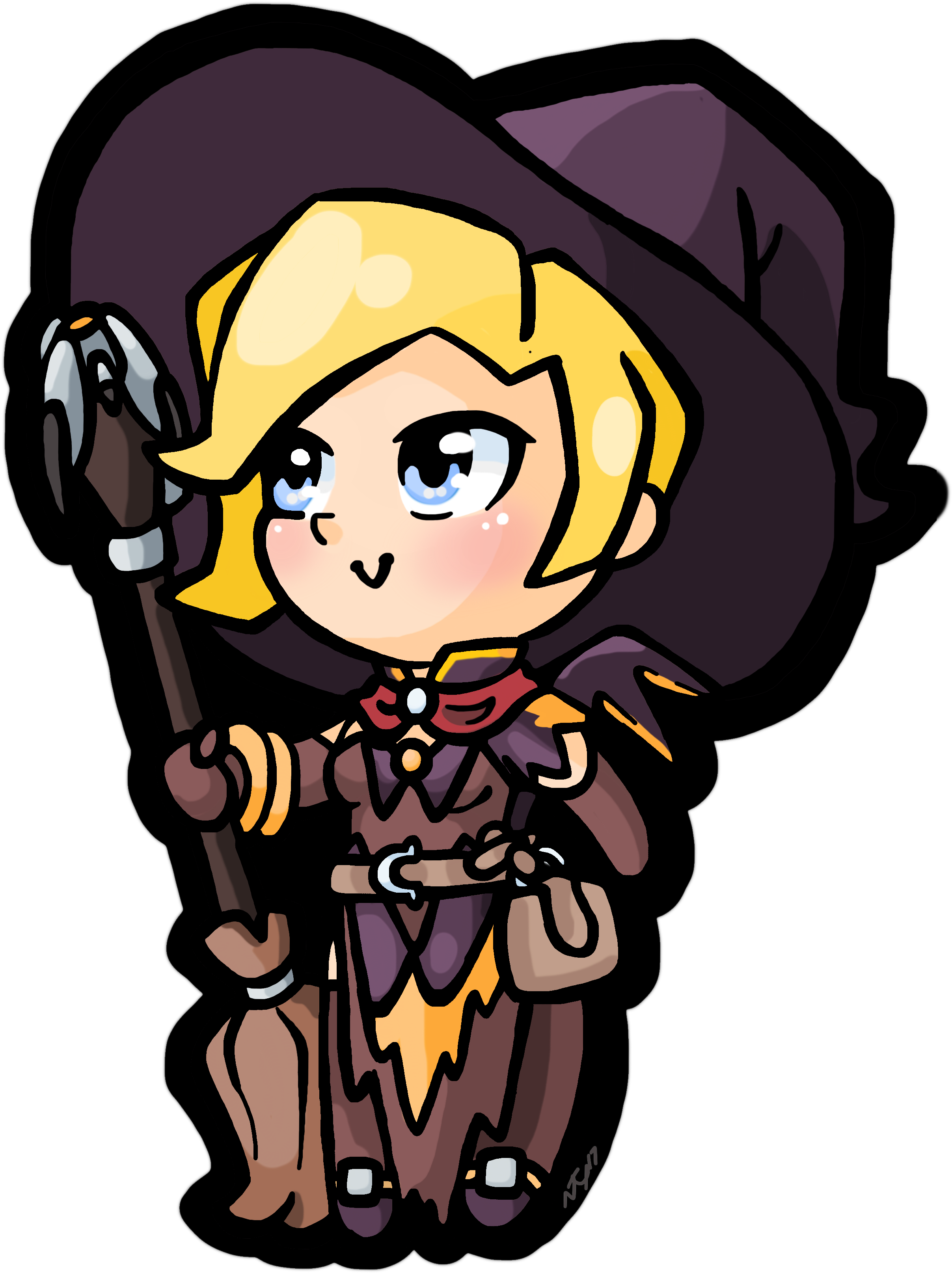Mercy Witch Png Clip Art Transparent - Drawing - (2480x3508) Png ...