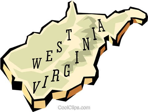 West Virginia State Map Royalty Free Vector Clip Art - Geography - Full ...