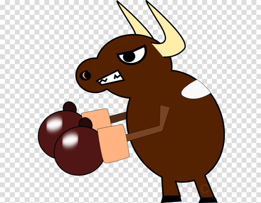 Cartoon Cow Fighting Clipart Bull Clip Art - Australia With Transparent ...