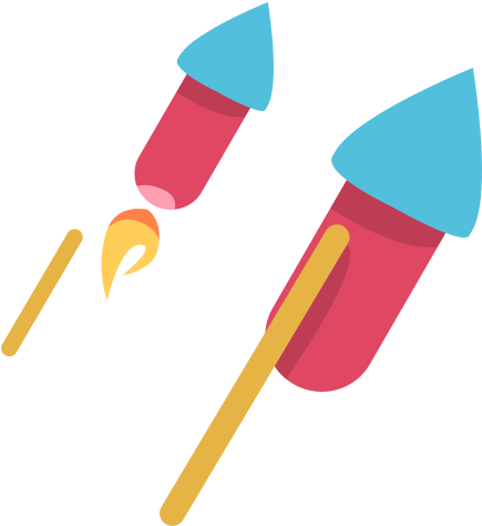 Fireworks Svg Stock - Rocket - Full Size PNG Clipart Images Download