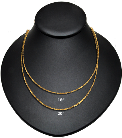 18" And 20" Chain Lengths - Chain - (500x500) Png Clipart Download