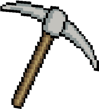 Minecraft Stone Pickaxe Png Clip Art Royalty Free Download - Pickaxe ...