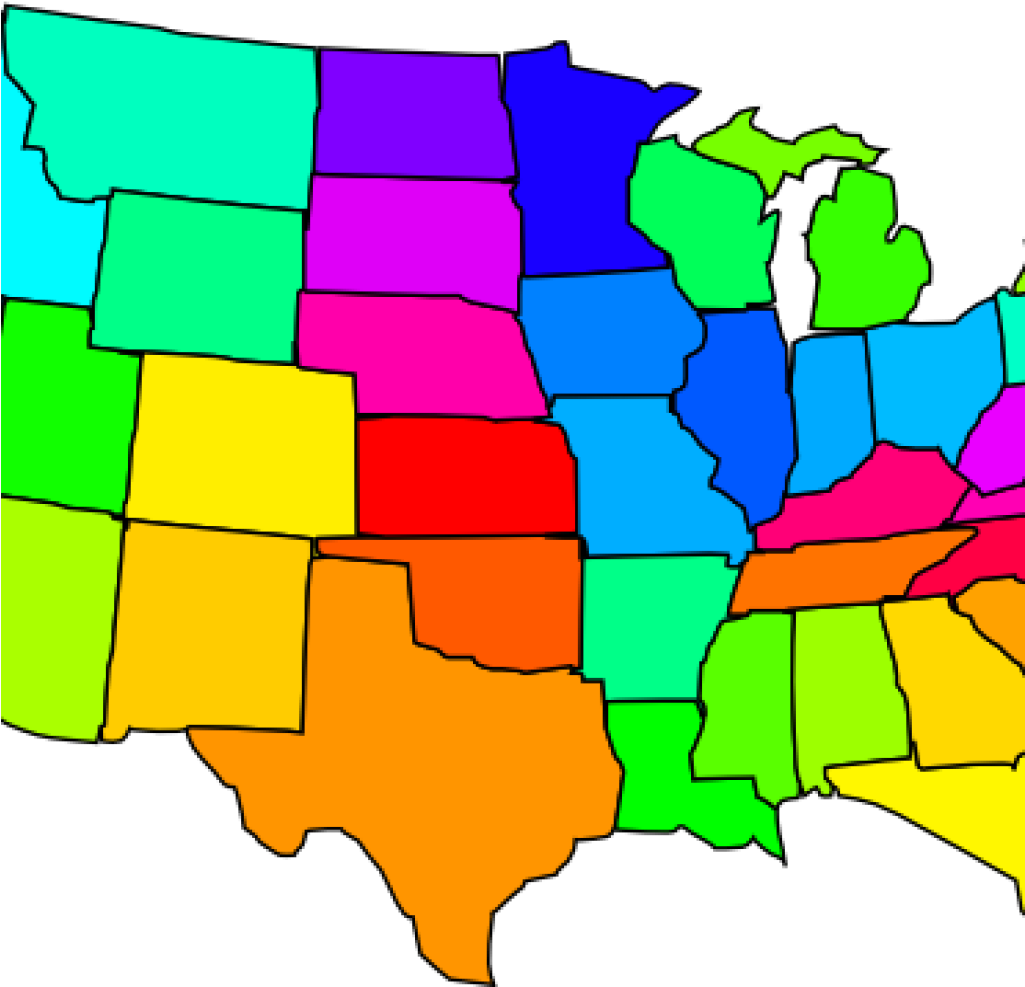 Clipart Map Of Usa United States Clip Art Map Clipart - United State Of ...