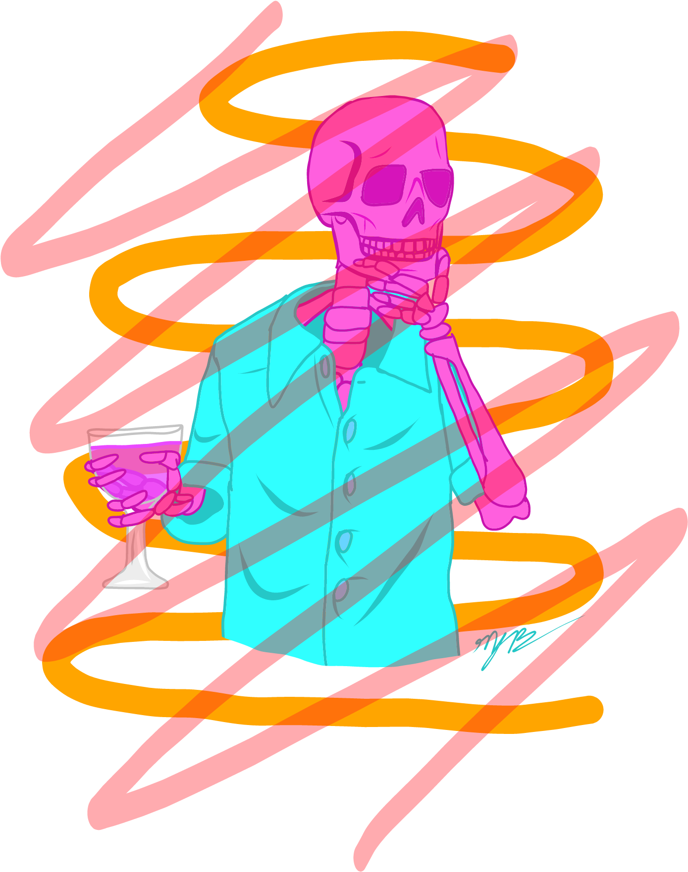 Clipart Skeleton Drinking - Clipart Skeleton Drinking - (2100x2100) Png ...