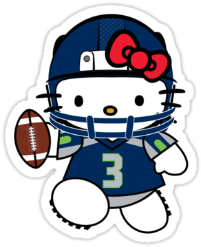 Seahawks Hello Kitty - Hello Kitty Football Seahawks - (375x360) Png ...